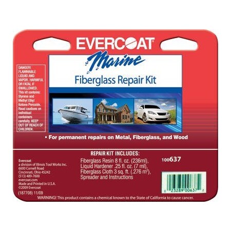 Evercoat FIBERGLASS REPAIR KIT-1/2 PINT FE637 | Zoro