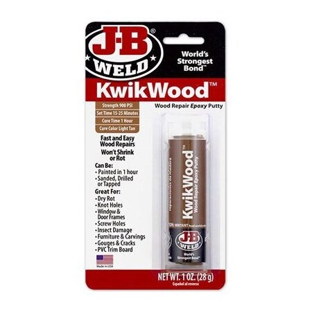 J-B Weld $KWIKWOOD EPOXY PUTTY JB8257 | Zoro