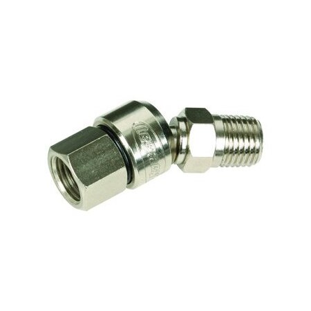 Legacy SWIVEL CONNECTOR 1/4" M NPT X 1/4" F NPT LMA1445MFBS-X | Zoro