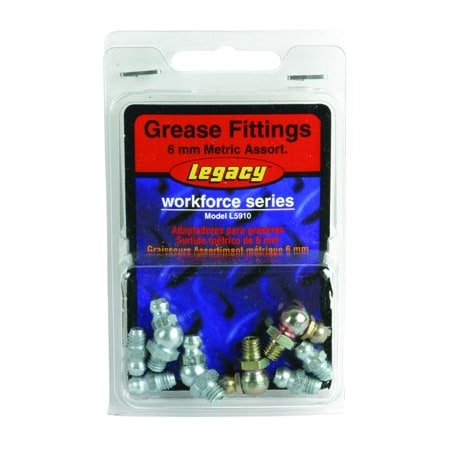 Legacy GREASE FITTING METRIC 6MM ASSORTMENT LML5910 | Zoro