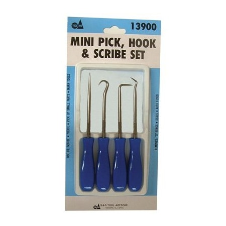 S&G Tool Aid MINI PICK/HOOK/SCRIBE SET SG13900 | Zoro
