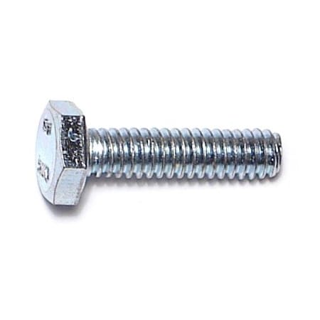 Midwest Fastener 1/4"-20 Hex Head Tap Bolt, Zinc Plated Steel, 1 in L ...