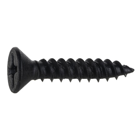 Midwest Fastener Wood Screw, #6, 3/4 in, Black Phosphate Steel Flat ...