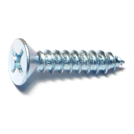 Midwest Fastener Sheet Metal Screw, #14 x 1-1/4 in, Zinc Plated Steel ...