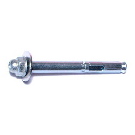 Midwest Fastener Sleeve Anchor, 1/4" Dia., 2-1/4" L, Steel Zinc Plated ...