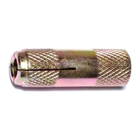 Midwest Fastener Short Drop-In Anchor, 1/2" Dia, Steel Yellow Zinc, 50 ...