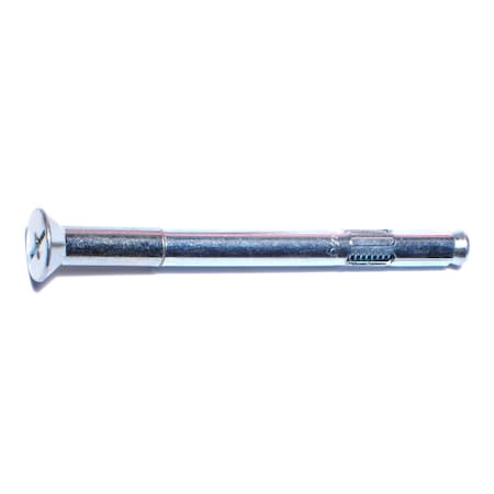 Midwest Fastener Sleeve Anchor, 1/4" Dia., 3" L, Steel Zinc Plated, 100 ...