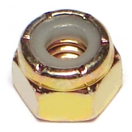Midwest Fastener Nylon Insert Lock Nut, 1/4"-20, Steel, Grade 8, Yellow ...
