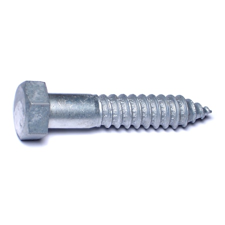 Midwest Fastener Lag Screw, 3/4 in, 4 in, Steel, Hot Dipped Galvanized ...
