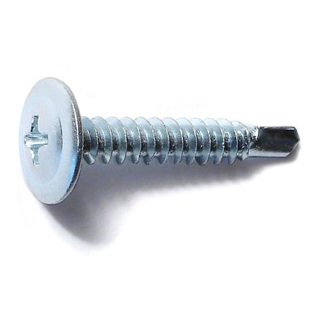 Buildright Self-Drilling Screw, #8 x 1 in, Zinc Plated Steel Truss Head ...