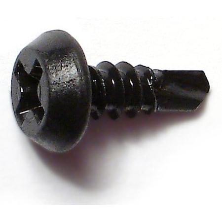 Buildright Self-Drilling Screw, #7 x 7/16 in, Black Phosphate Steel Pan ...