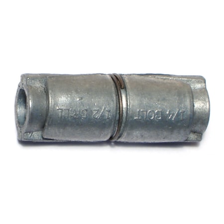 Midwest Fastener Double Lag Shield, 1/4" Dia, Steel Zinc Plated, 100 PK ...