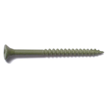 Buildright Deck Screw, #8 x 2-1/2 in, Steel, Flat Head, Square Drive ...