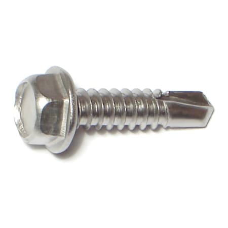 Midwest Fastener Self-Drilling Screw, #14 x 1 in, Zinc Plated Stainless ...