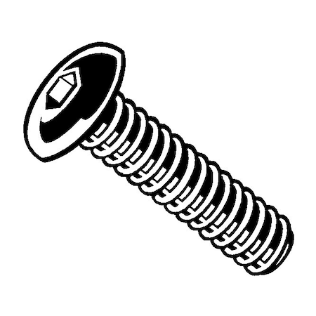 Midwest Fastener #3-48 Socket Head Cap Screw, Button-Head, Steel, 1/2 ...