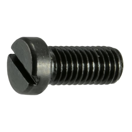 Midwest Fastener #8-40 x 3/8 in Slotted Fillister Machine Screw, Black ...
