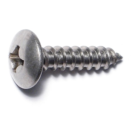 Midwest Fastener Sheet Metal Screw, #12 x 1 in, 18-8 Stainless Steel ...