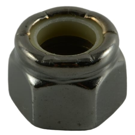 Midwest Fastener Nylon Insert Lock Nut, 3/8"-16, Steel, Black Chrome, 5 ...