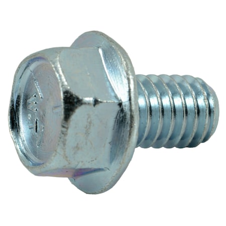 Midwest Fastener Grade 5, 5/16"-18 Flange Bolt, Zinc Plated Steel, 1/2 ...