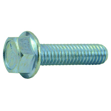 Midwest Fastener Grade 5, 5/16"-18 Flange Bolt, Zinc Plated Steel, 1-1/ ...