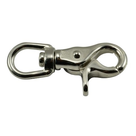 Midwest Fastener 1/2" 316 Stainless Steel Swivel Trigger Snap Hooks 2PK ...