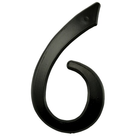 Midwest Fastener 4" - "6" Black Plastic Reflective House Numbers 3PK ...