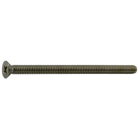 Midwest Fastener 1/4"-20 x 4 in Phillips Flat Machine Screw, Plain ...