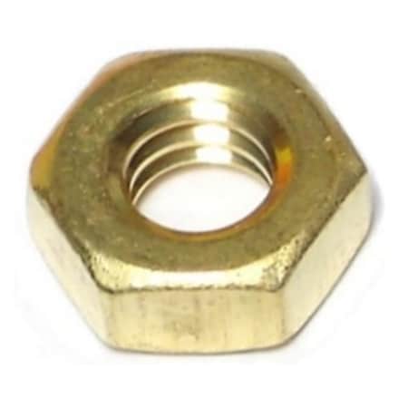 Midwest Fastener Hex Nut, 1/4"-20, Brass, 20 PK 38741 | Zoro