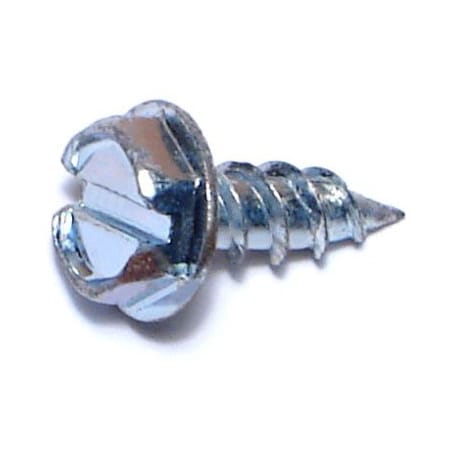 Buildright Sheet Metal Screw, #10 x 1/2 in, Zinc Plated Steel Hex Head ...