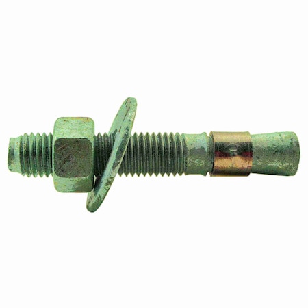 Red Head Trubolt Wedge Anchor, 3/4" Dia., 4-3/4" L, Steel Galvanized ...