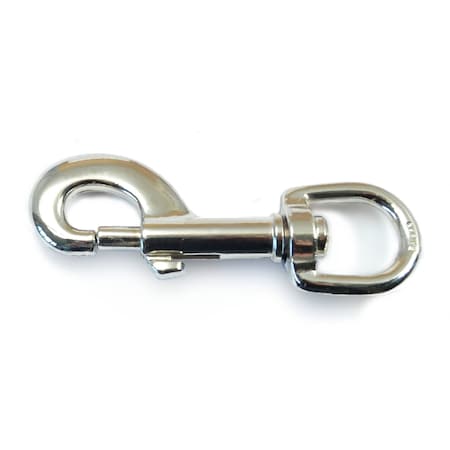 Midwest Fastener 5/8" Nickel Plated Steel Swivel Eye Bolt Snap Hooks ...