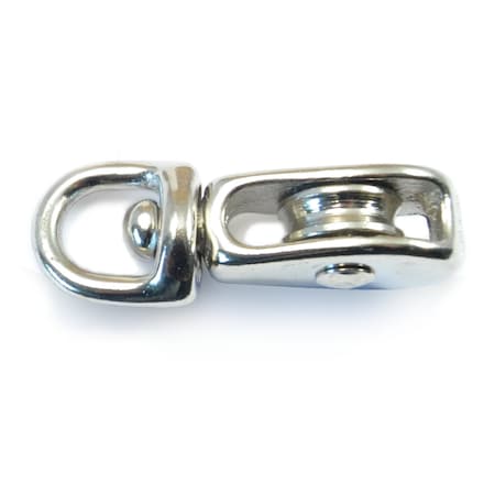 Midwest Fastener 3/4" Nickel Swivel Single Pulley 5PK 52223 | Zoro
