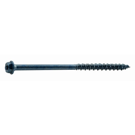 Torquemaster Masonry Screw, 3/16" Dia., Hex, 3 3/4 in L, Steel Blue ...