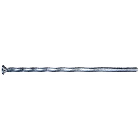 Midwest Fastener #6-32 x 4 in Phillips Flat Machine Screw, Zinc Plated ...