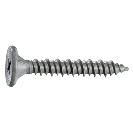 Buildright Drywall Screw, #8 x 1-1/4 in, Steel, Wafer Head Phillips ...