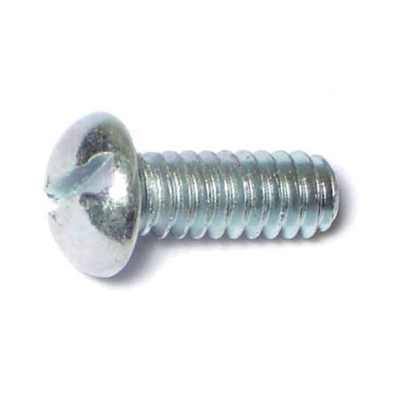 Midwest Fastener #10-24 x 1/2 in Slotted Round Machine Screw, Zinc ...