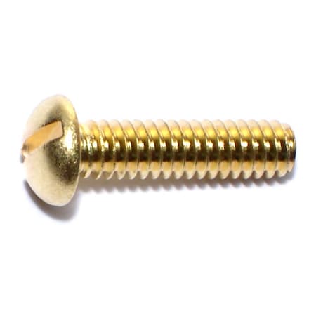 Midwest Fastener 1/4"-20 x 1 in Slotted Round Machine Screw, Plain ...