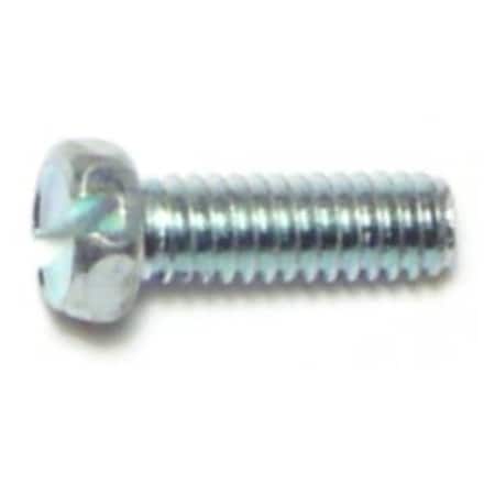 Midwest Fastener #8-32 x 1/2 in Slotted Hex Machine Screw, Zinc Plated ...