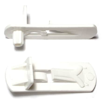 Midwest Fastener 1/4" x 0.4" White Plastic Locking Shelf Supports 8PK ...