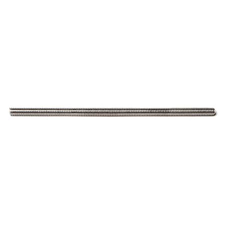 Midwest Fastener Fully Threaded Rod, 1/4"-20, Grade 2, Zinc Plated ...