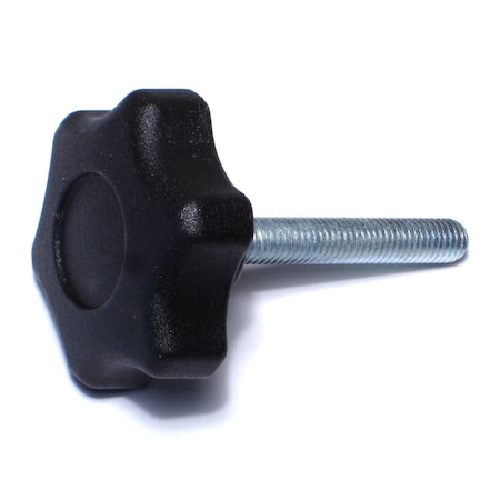 Midwest Fastener 8mm-1.25 x 50mm Black Plastic Coarse Male Threaded ...