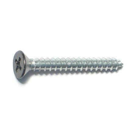 Midwest Fastener Wood Screw, #9, 1-1/2 in, Black Steel Flat Head ...