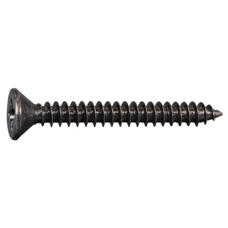 Midwest Fastener Wood Screw, #9, 1-1/2 in, Bronze Steel Flat Head ...