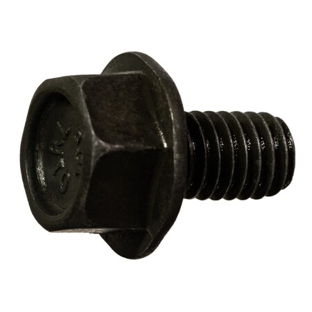 Midwest Fastener Class 10.9, M6-1.00 Flange Bolt, Black Phosphate Steel ...