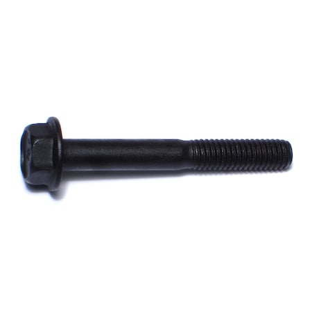 Midwest Fastener Class 10.9, M6-1.00 Flange Bolt, Black Phosphate Steel ...
