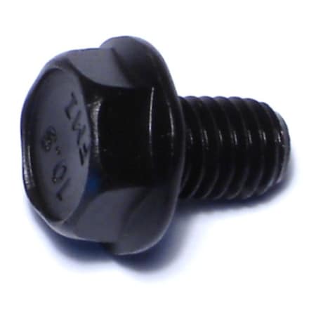 Midwest Fastener Class 10.9, M8-1.25 Flange Bolt, Black Phosphate Steel ...