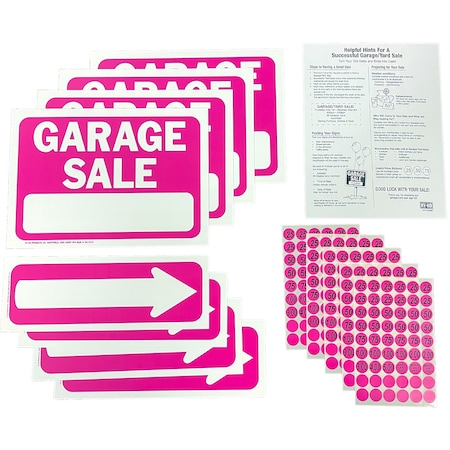 Hy-Ko Garage Sale Sign Kit, 10PK A00512 | Zoro