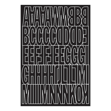 Hy-Ko 2In Vinyl Black Numbers & Letters, 10PK A30034 | Zoro