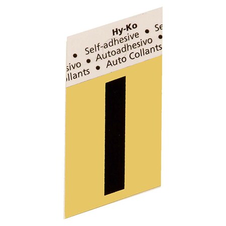 Hy-Ko 1.5 In Gold Aluminum Letter I, 10PK B00265 | Zoro