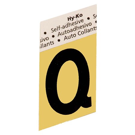 Hy-Ko 1.5 In Gold Aluminum Letter R, 10PK B00273 | Zoro